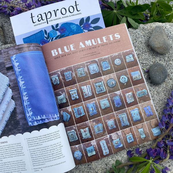 DIY blue amulet – kata golda handmade