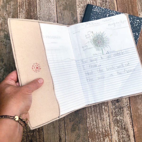 free sewing tutorial: composition book cover – kata golda handmade